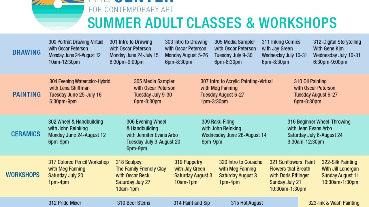 Class Brochures - The Center for Contemporary Art